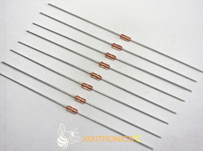 Axial Leads Glass Encapsulated NTC Thermistor For Power Assisted ...
