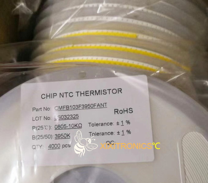SMD 0805 Chip Style NTC Thermistors 10K 3950K For LCD TCXO Printer